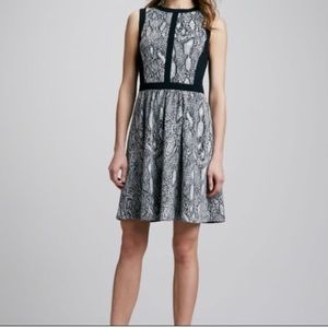 Rebecca Taylor | Dresses | Rebecca Taylor Black White Python Jacquard ...